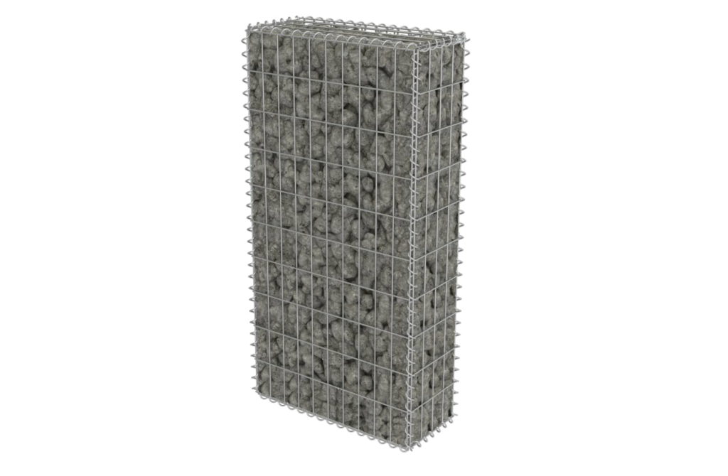 Mur en gabion avec couvercles Acier galvanisé 50 x 20 x 100 cm | SAS ...