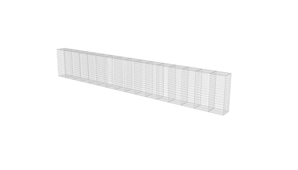 Mur à gabion avec couvercles Acier galvanisé 900 x 50 x 150 cm - SAS ...